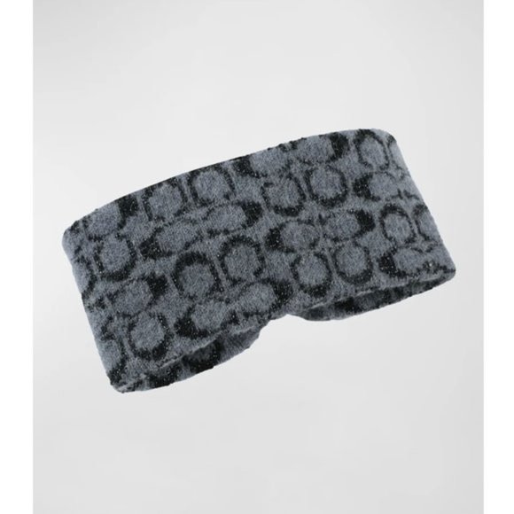 Coach | Accessories | Coach Metallic Signature Jacquard Headband | Poshmark